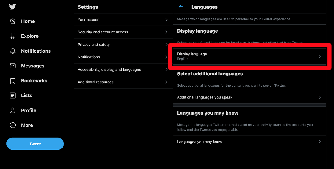 Twitterの言語設定を英語から日本語にしたい | Zats
